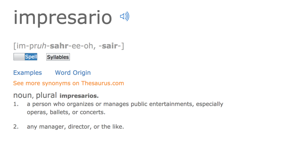 Be The Impresario - Outrageously Remarkable